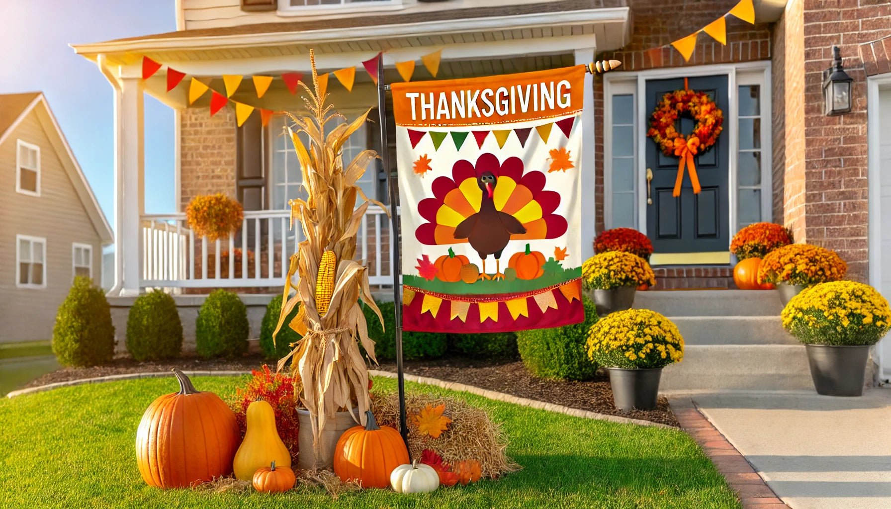 Thanksgiving Flags & Decor