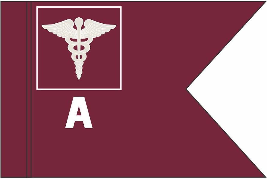 20x28 in Army Medical Command Guidon