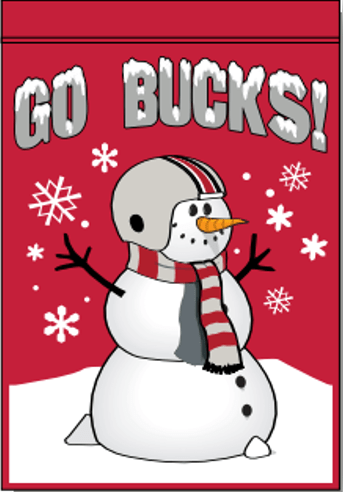 28x40 in Ohio State Snowman Banner