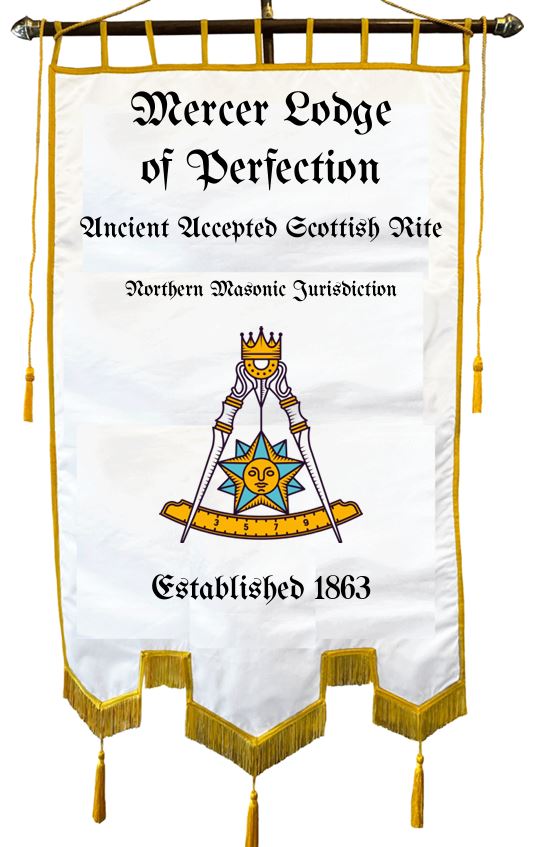 28x48 in Sewn Lodge of Perfection Single Sided Banner- Scott Daily
