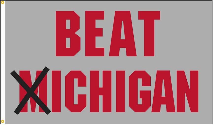 3x5 ft Beat Michigan Flag
