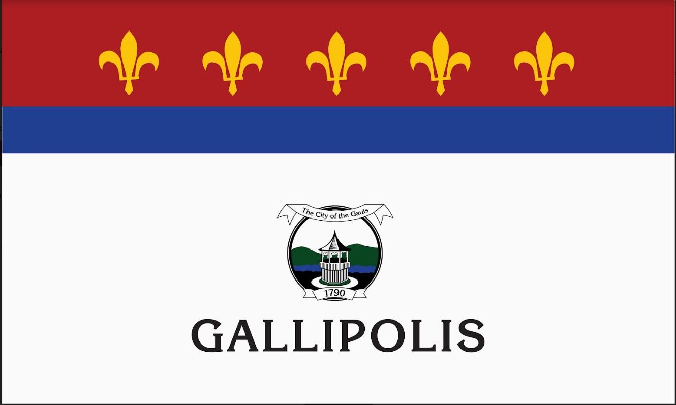 3x5 ft City of Gallipolis Flag