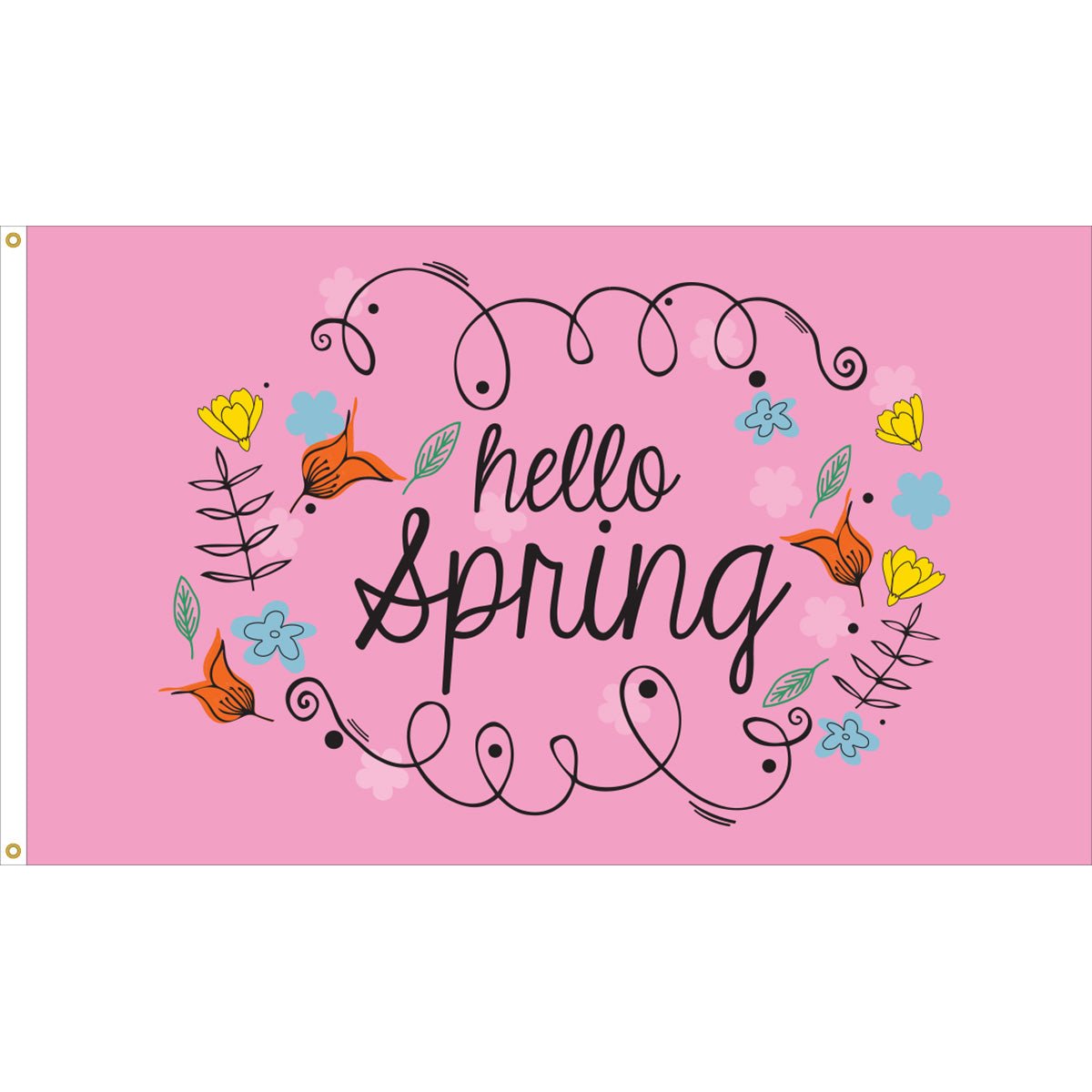 3x5 ft Hello Spring Flag