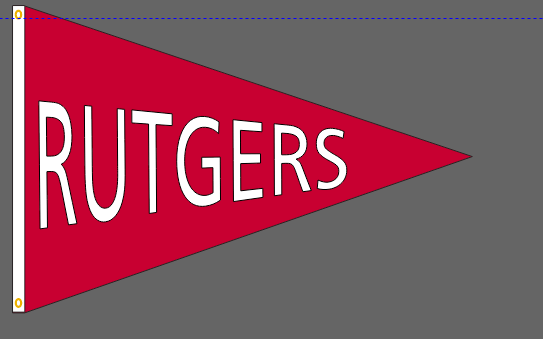 40x60 in Rutgers Big 10 Pennant
