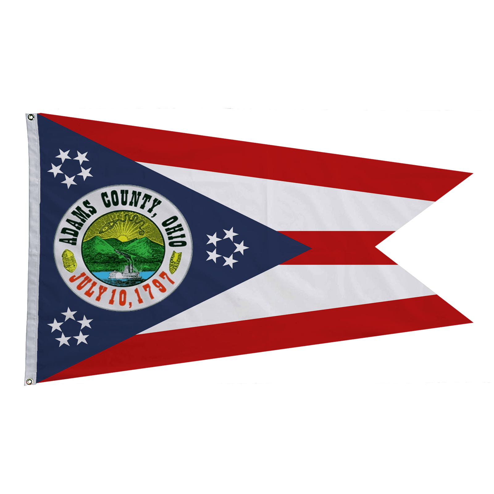 Adams County Ohio Flag - 3x5 feet