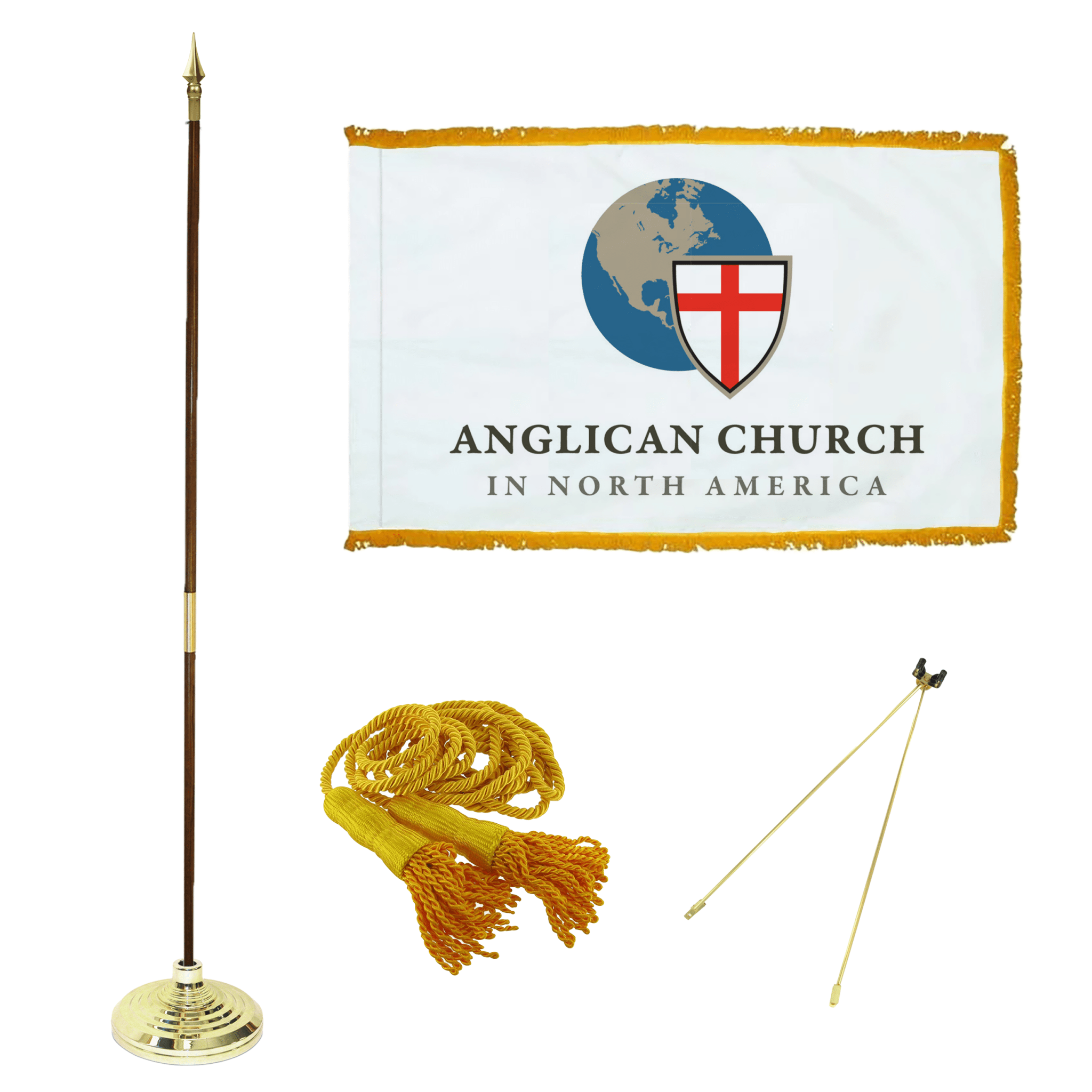 Anglican Church in North America Indoor Mounted Sets | FlagLadyUSA.com