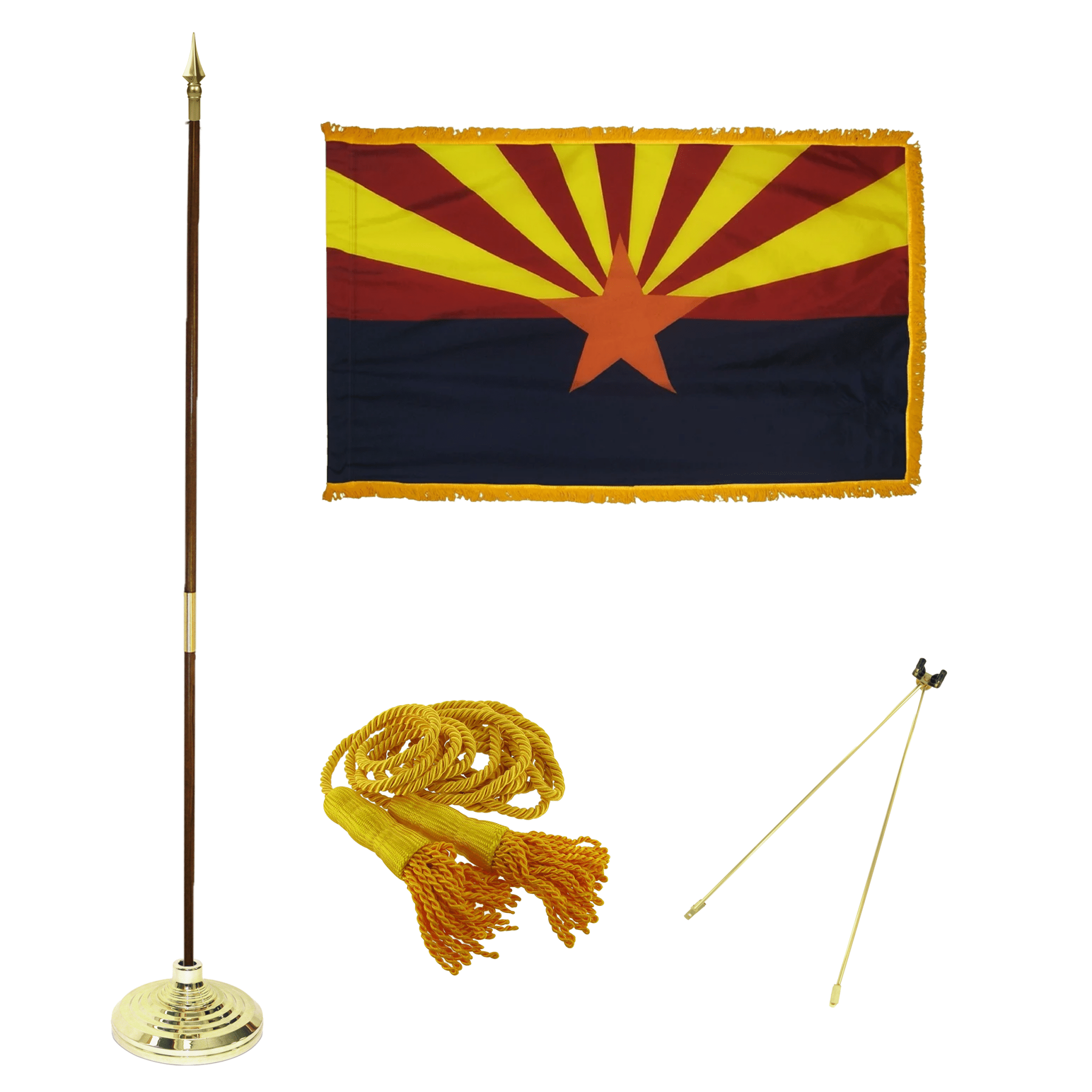 Arizona Indoor Mounted Sets | State of Arizona | FlagLadyUSA.com