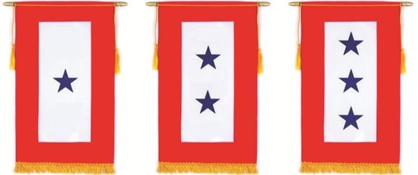 Blue Service Star Banner Flags | FlagLadyUSA.com