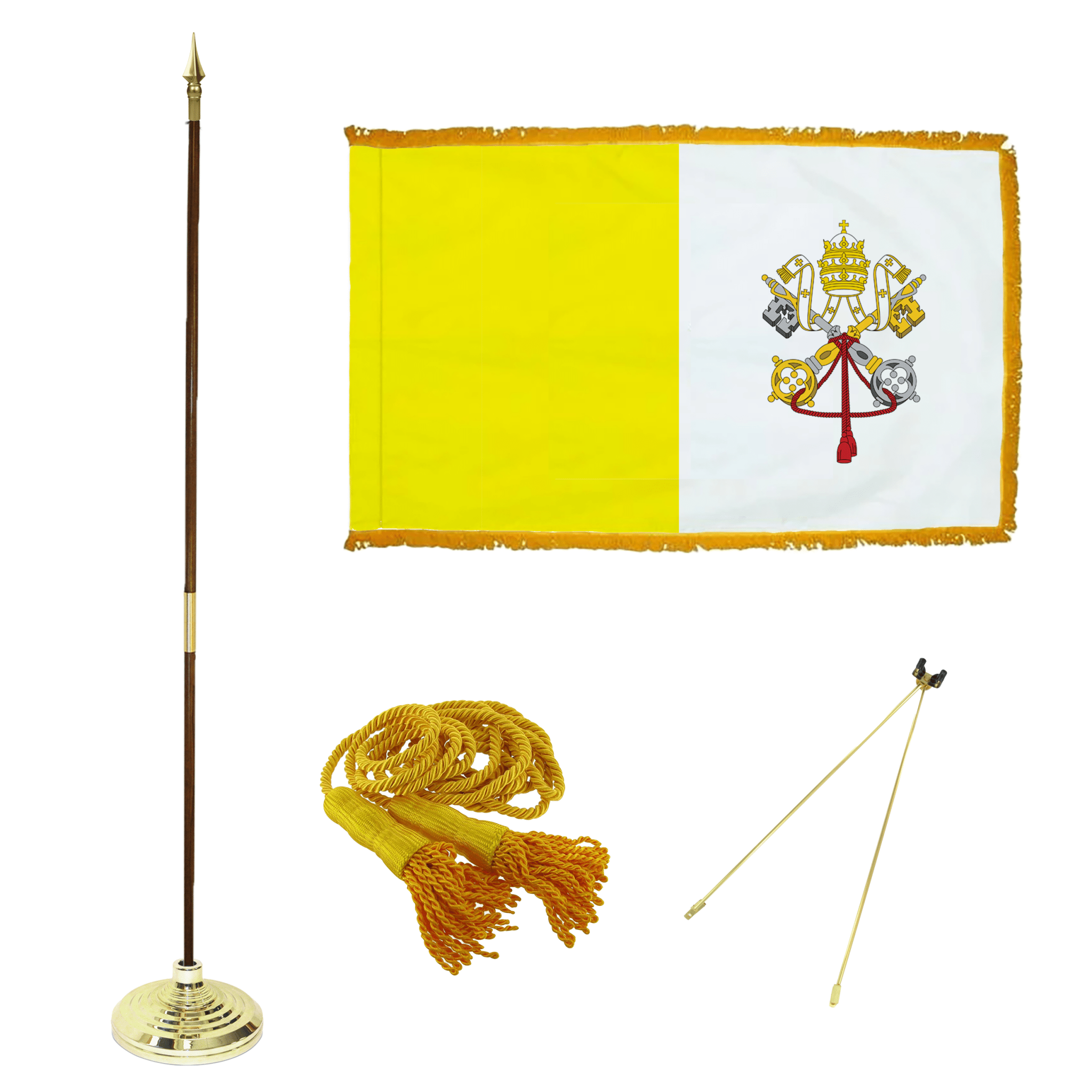 Catholic Church Indoor Mounted Sets | FlagLadyUSA.com