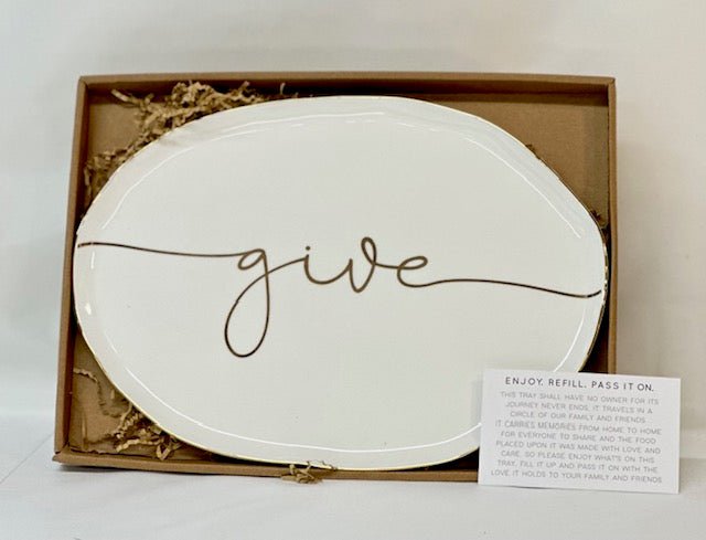 Ceramic Giving Plate