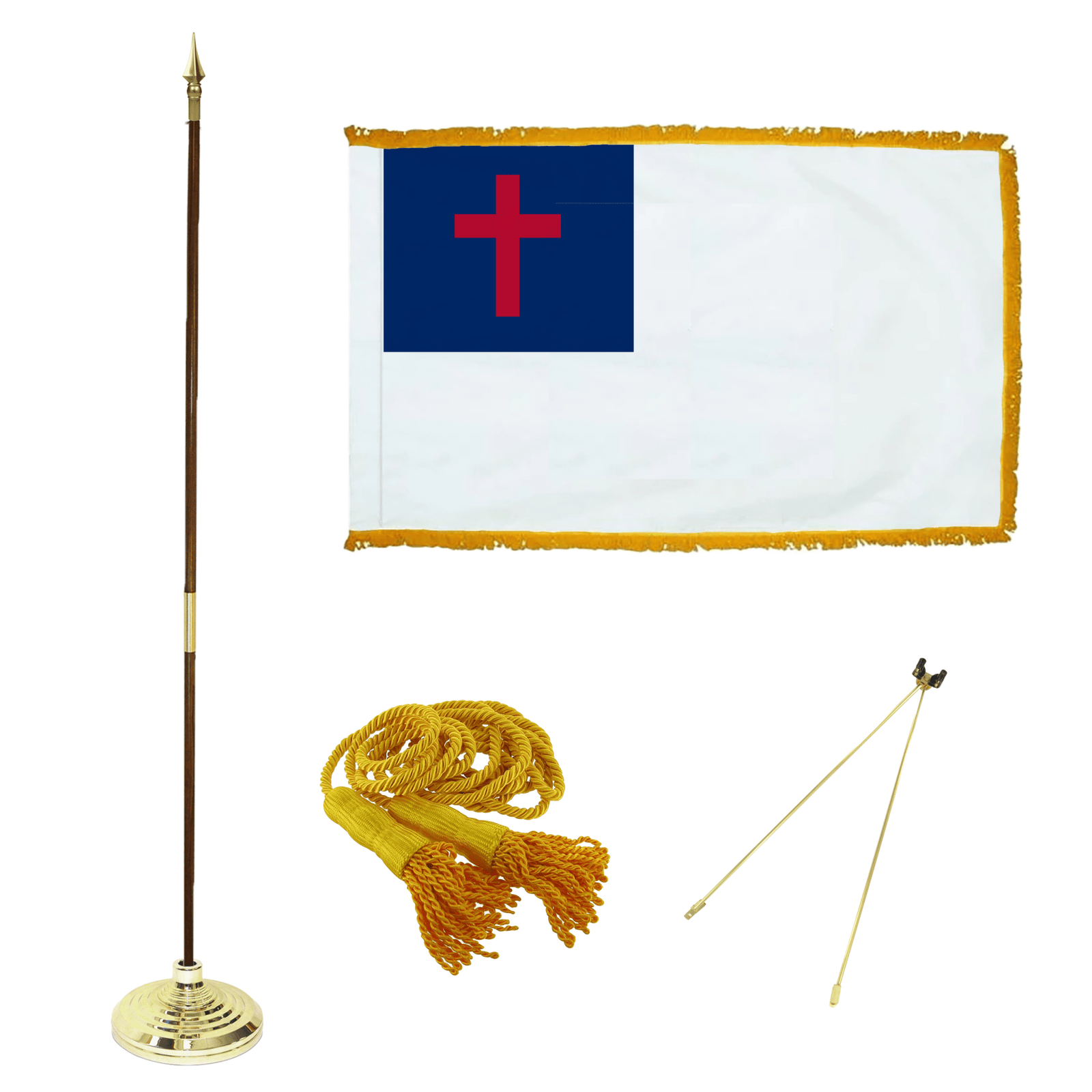 Christian Indoor Mounted Set | FlagLadyUSA.com