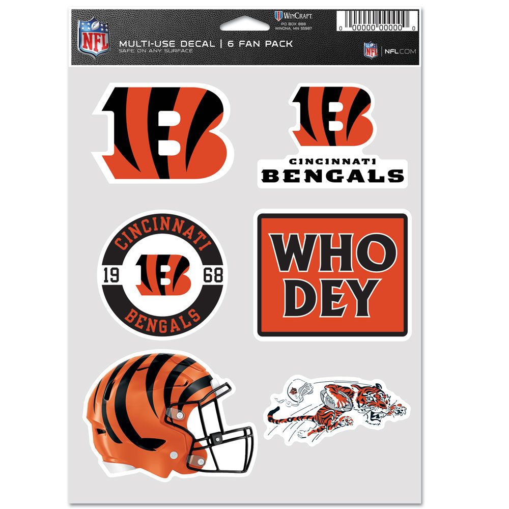 Cincinnati Bengals Multi Use 6 Fan Pack