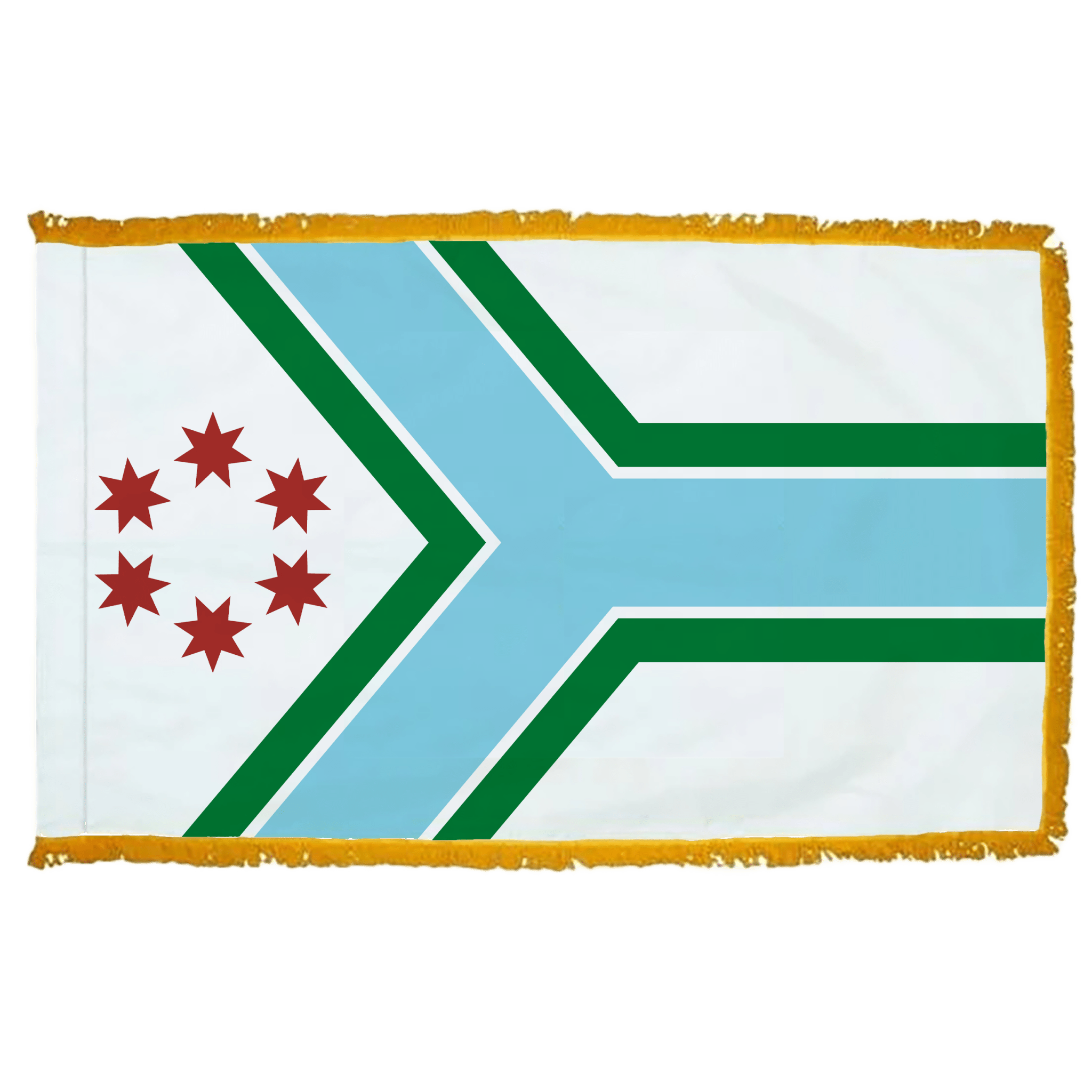Cook County Illinois Flag - 3x5ft Indoor w/Fringe