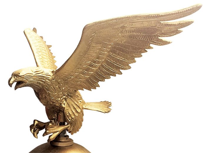 Extra-Large Flying Eagle Flagpole Topper in Cast Aluminum (10-12 Week