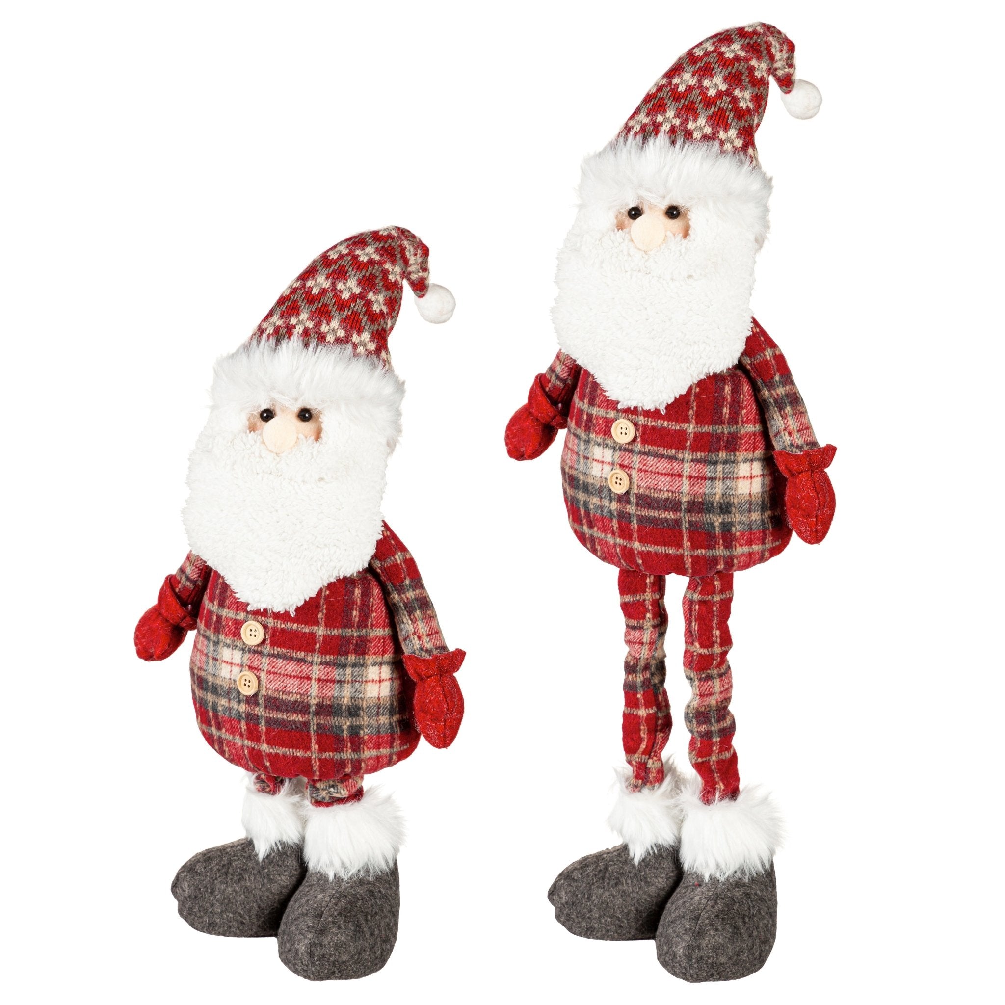 Fabric Christmas Santa Table Décor with Telescopic Legs