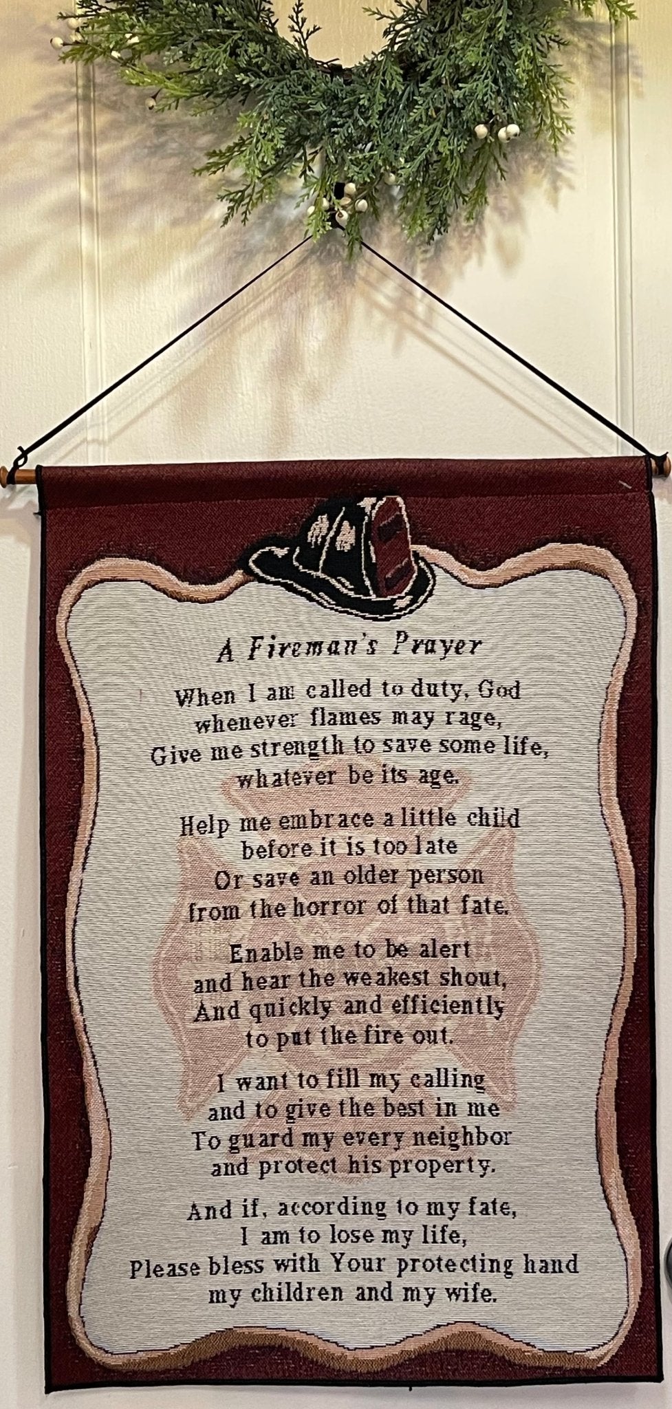 Fireman's Prayer Scroll