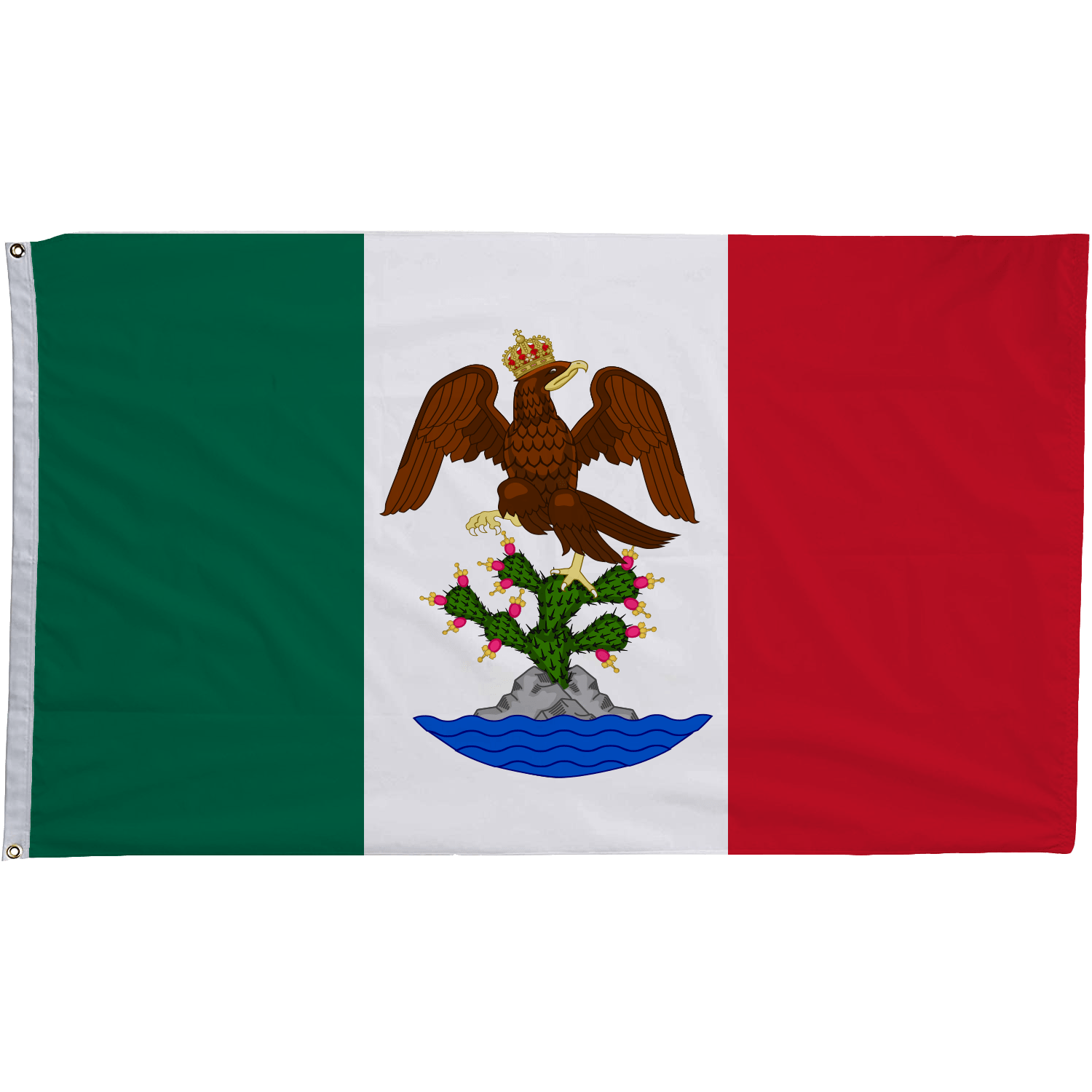 Flag of the First Mexican Empire | Historical Mexican Flags ...