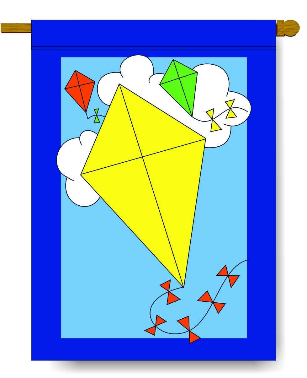 Kites Banner Flag 28 x 40 inch Summer, Spring | FlagLadyUSA.com