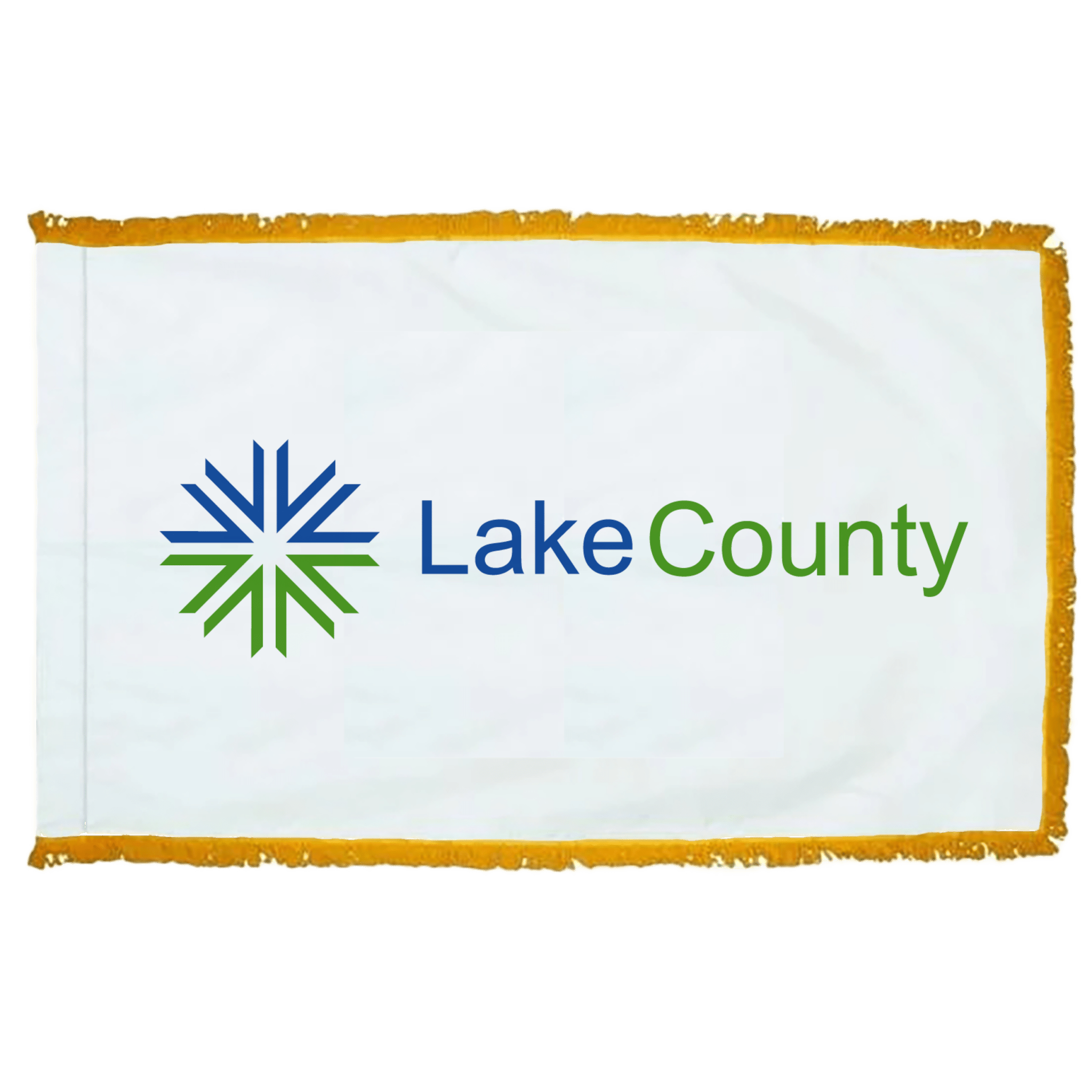 Lake County Illinois Flag - 3x5ft Indoor w/Fringe