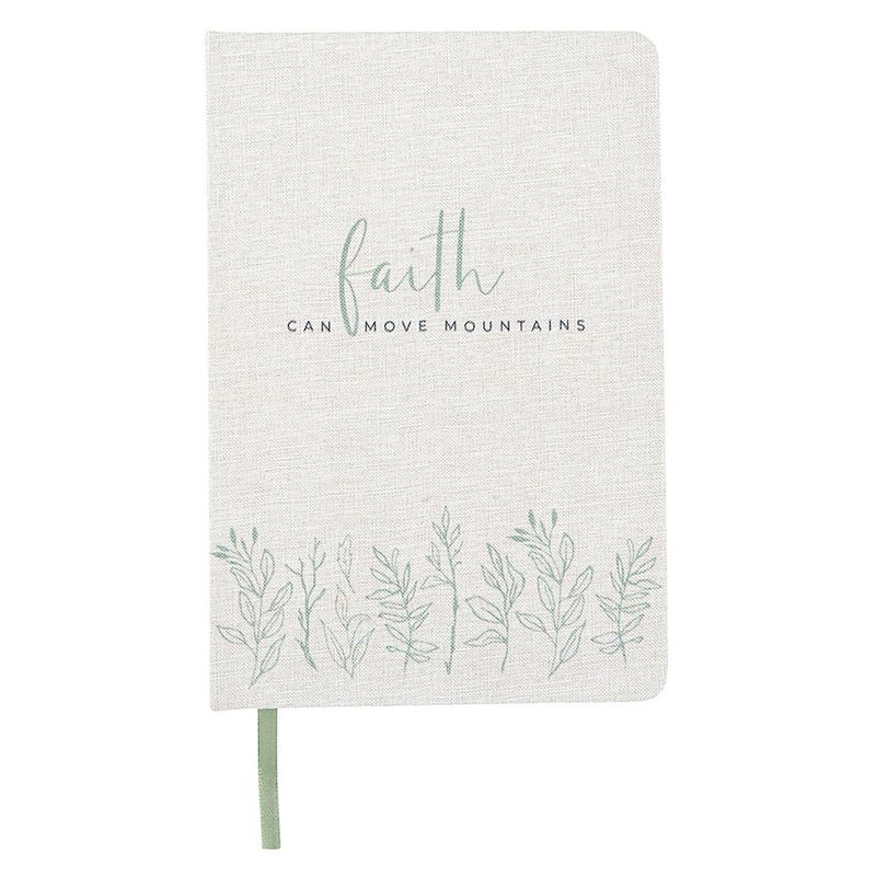 Linen Journal - Faith Can Move Mountains