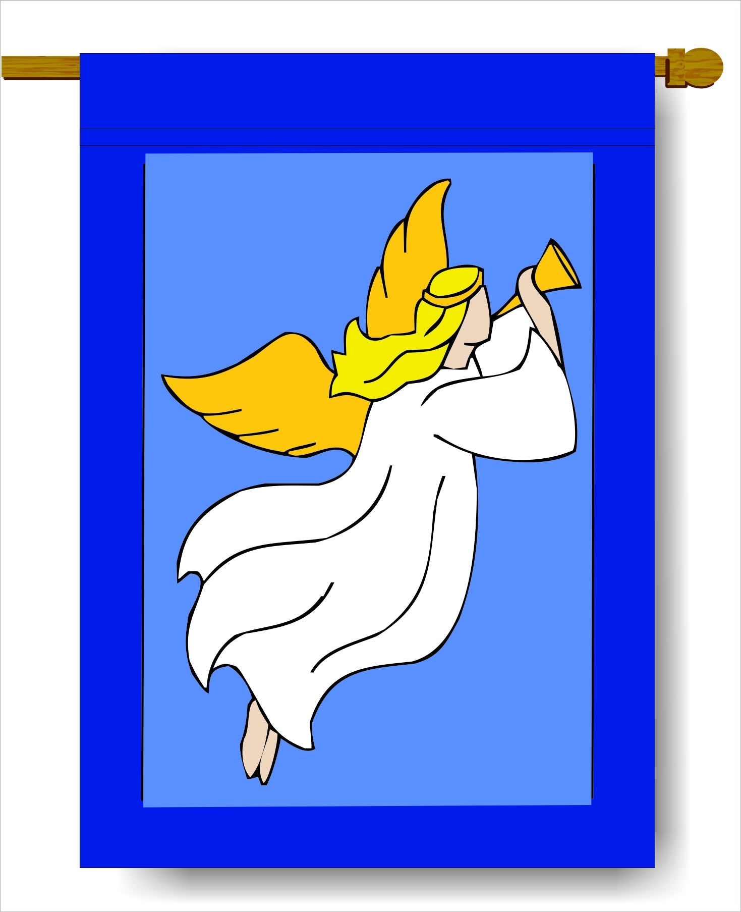 Majestic Angel Banner Flag 28 x 40 inch Religious | FlagLadyUSA.com