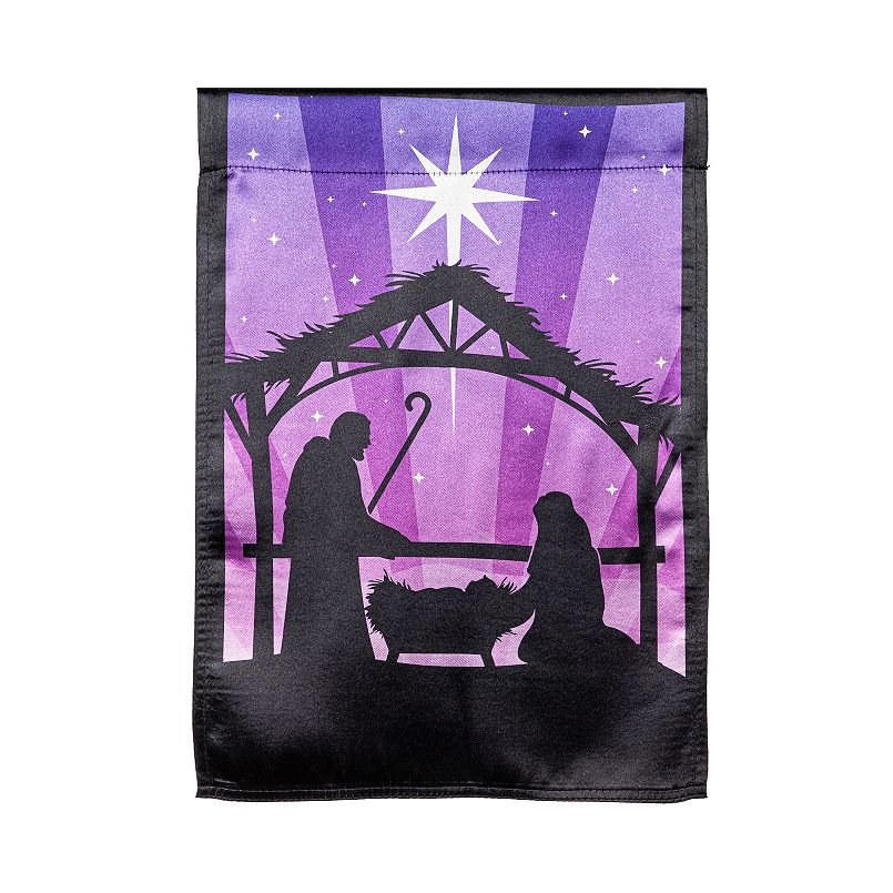 Nativity Basic Applique House Flag