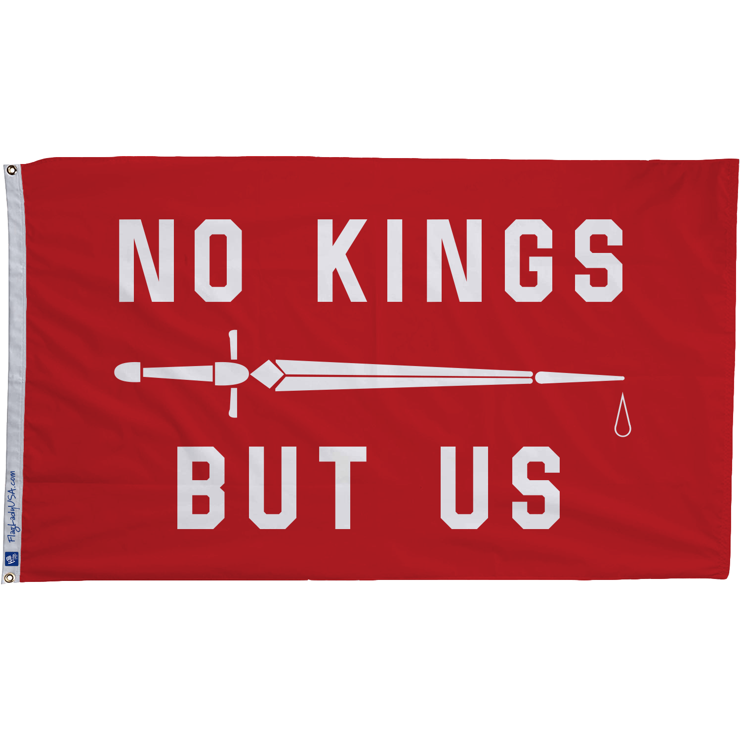 No Kings But Us Flag