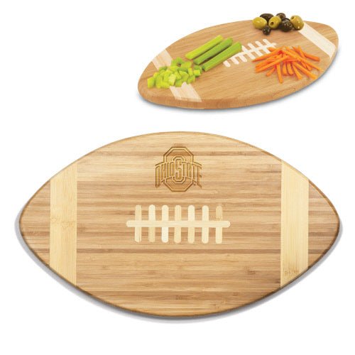 OHIO STATE BUCKEYES - TOUCHDOWN! FOOTBALL CUTTING BOARD & SERVING TRAY
