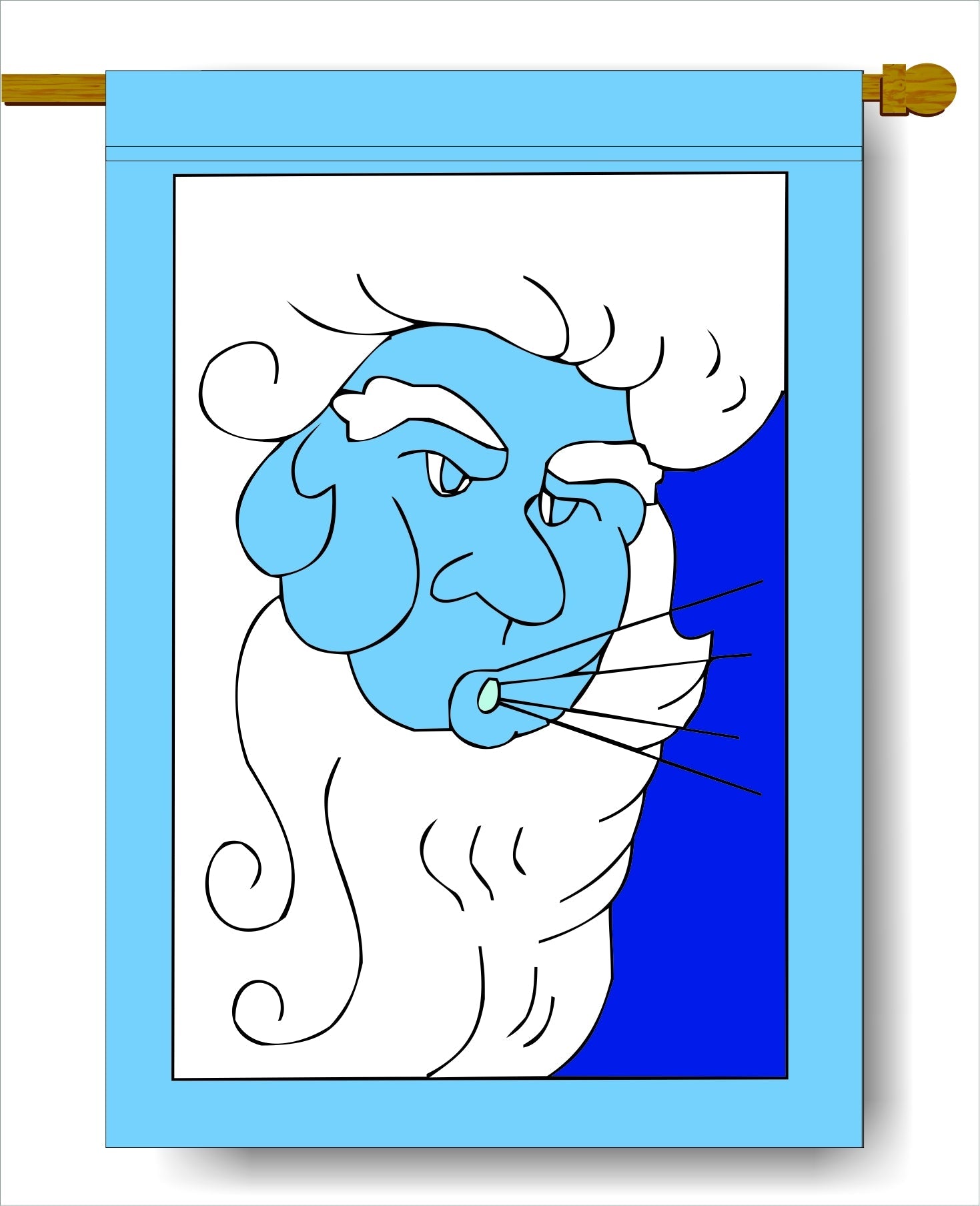 Old Man Winter Banner Flag 28 x 40 inch Winter | FlagLadyUSA.com