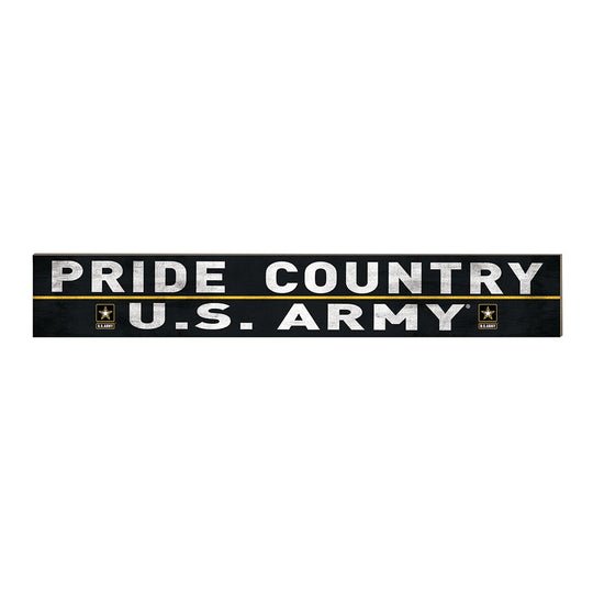 Pride Country US Army Weathered Wood Sign