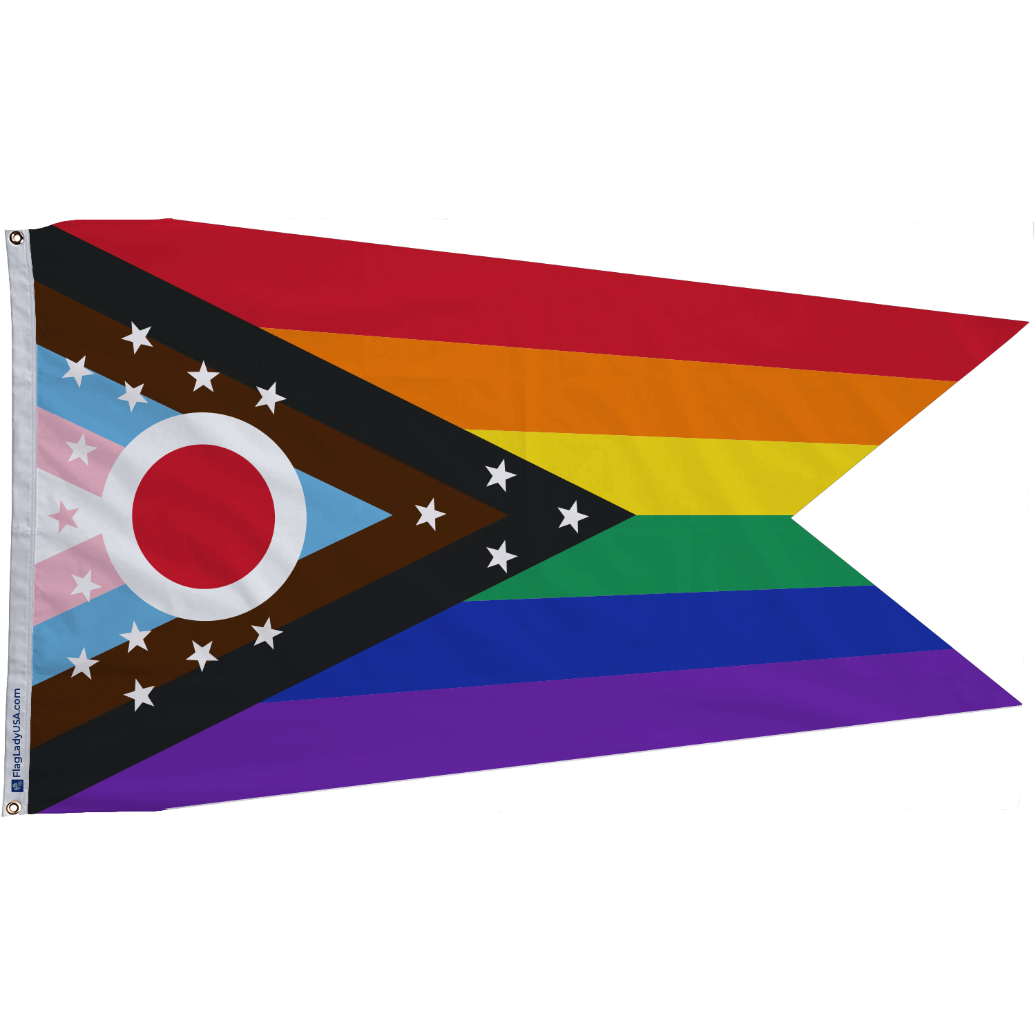 Progressive Pride Ohio Flag