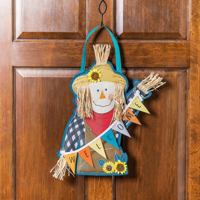 Scarecrow Welcome Door Decor