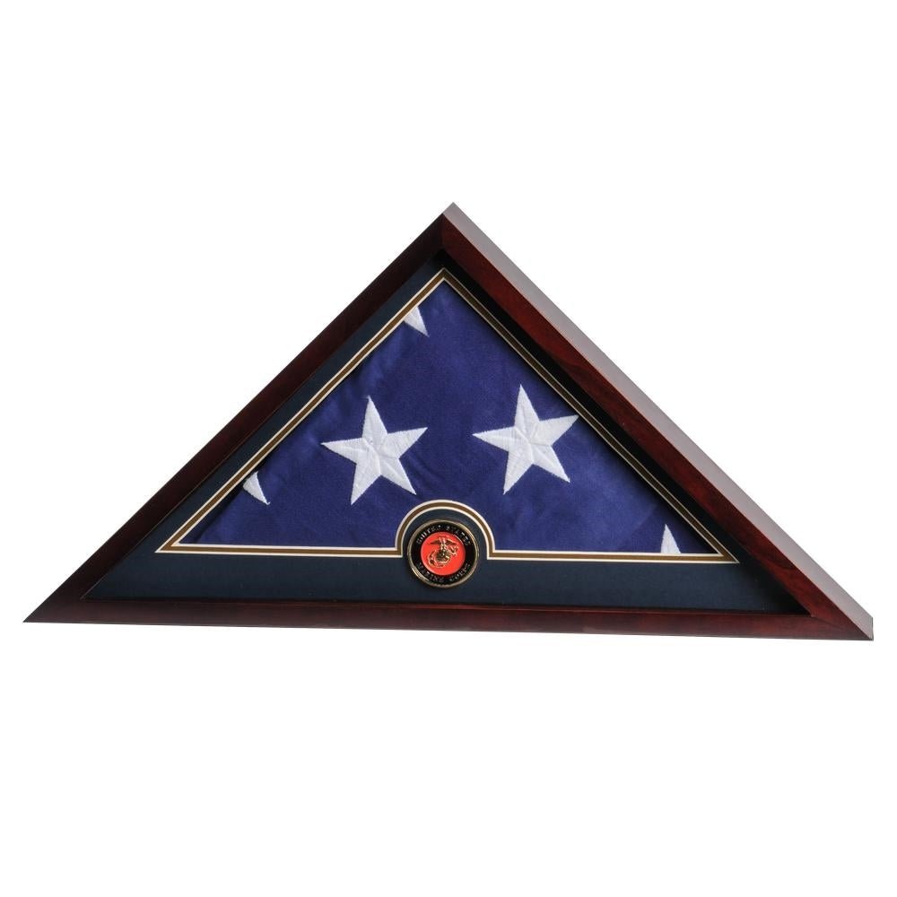 U.S. Marine Corps Flag Display Case | FlagLadyUSA.com