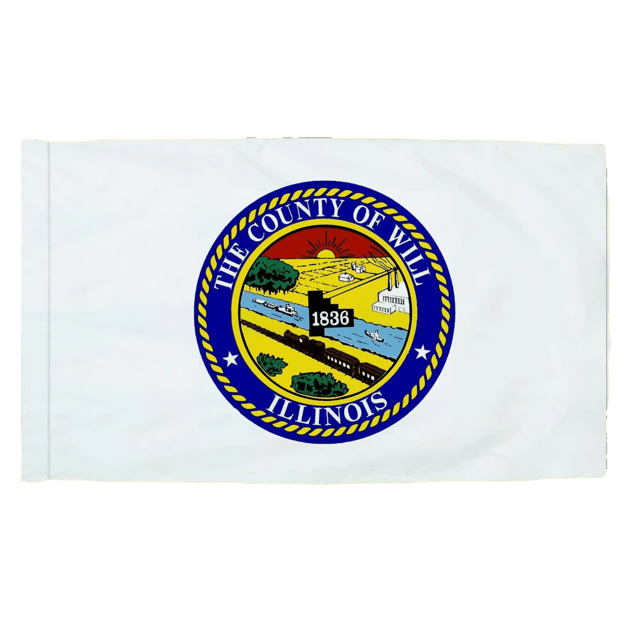 Will County Illinois - 3x5ft Indoor Flag w/Sleeve