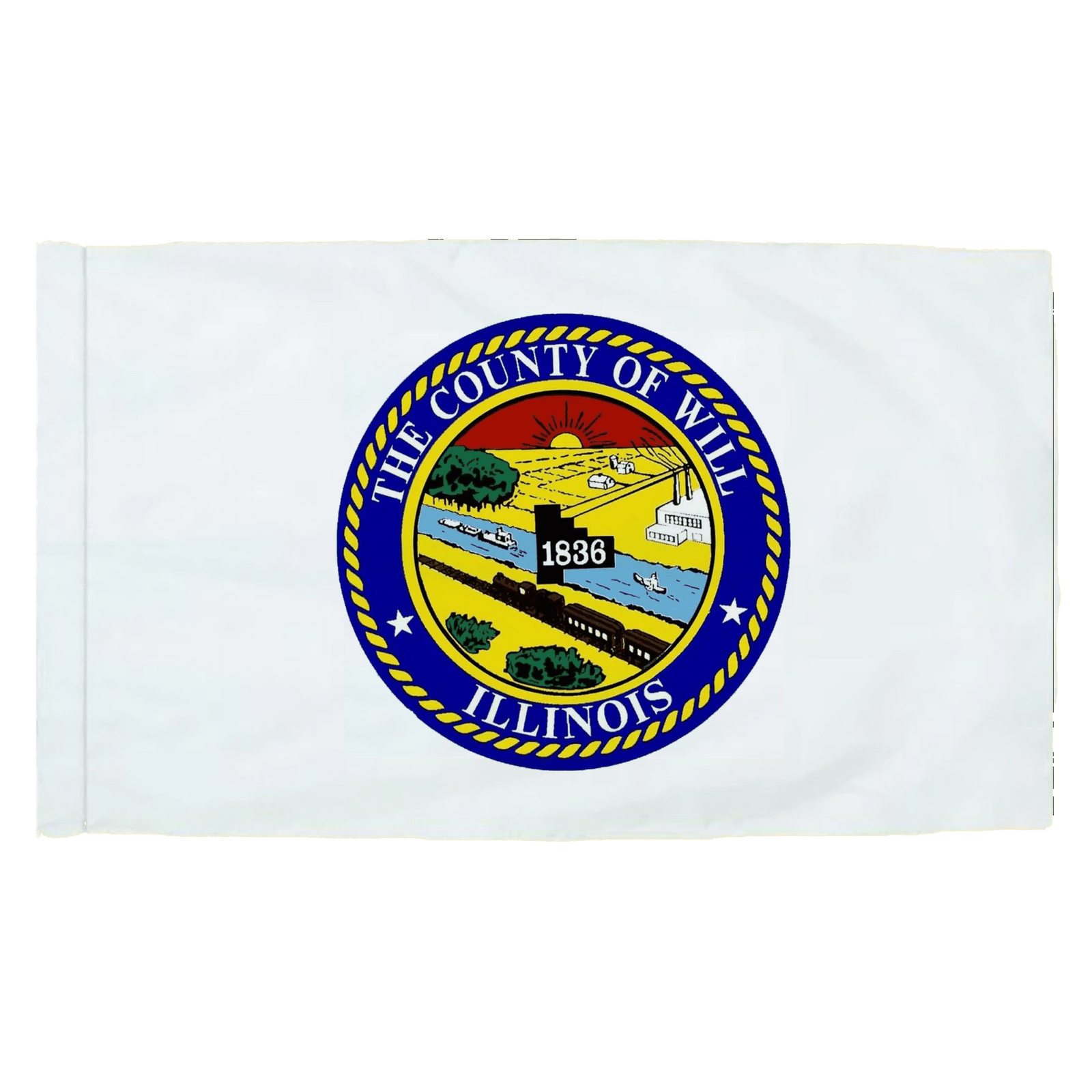 Will County Illinois - 3x5ft Indoor Flag w/Sleeve