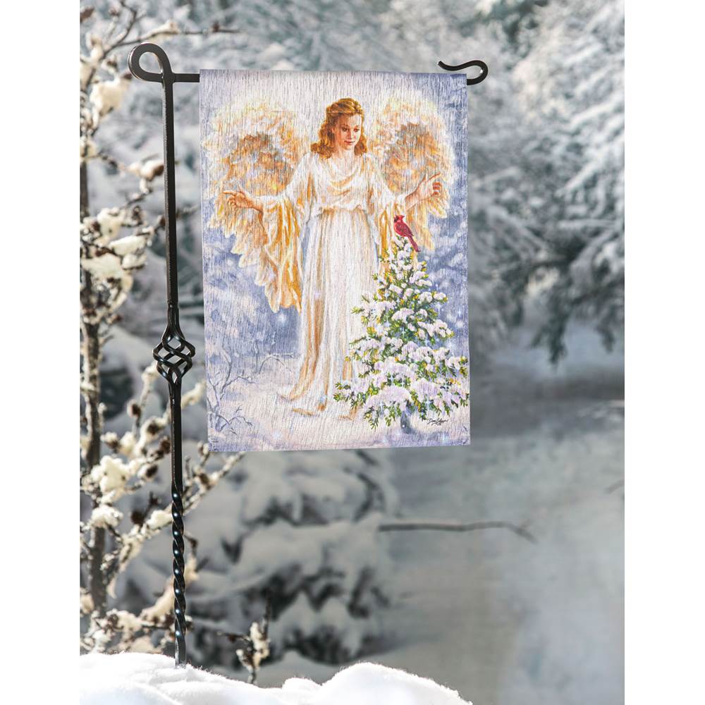 Woodland Glistening Angel Flags | FlagLadyUSA.com